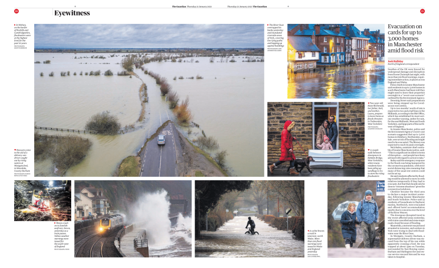 Storm Christoph Brings Flooding To The UK